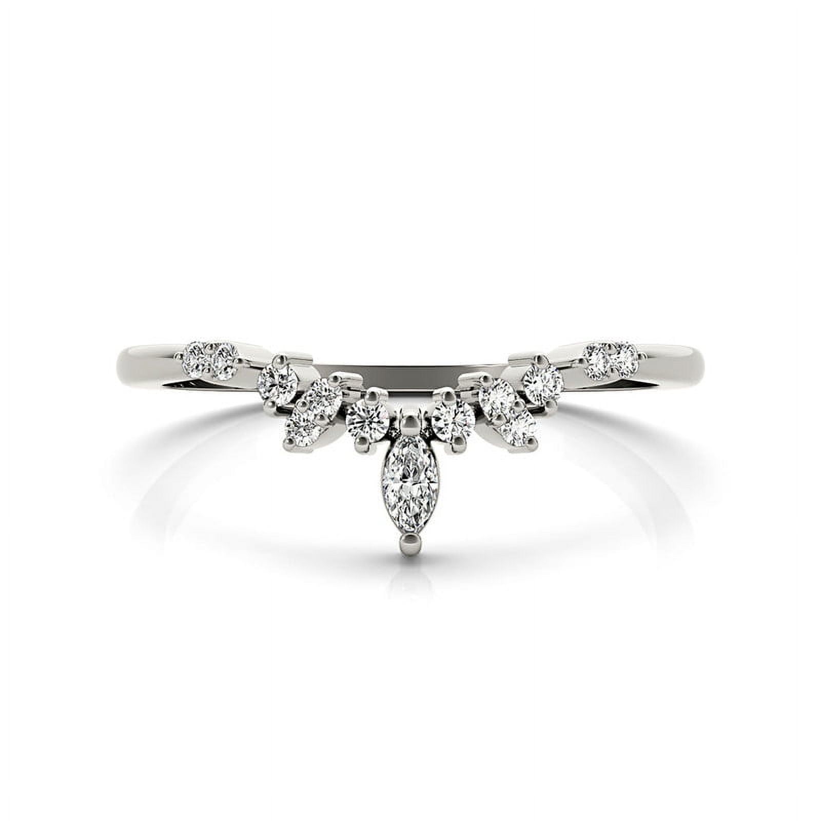 Ember Jewel 1.07 Ct Marquise Excellent Diamond Ring for Her - 14K White ...
