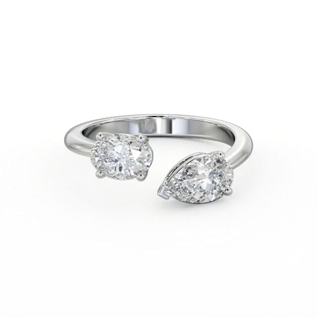 Ember Jewel 1.3 Ct Oval Cut Engagement Wedding Diamond Rings - 2 Stone ...