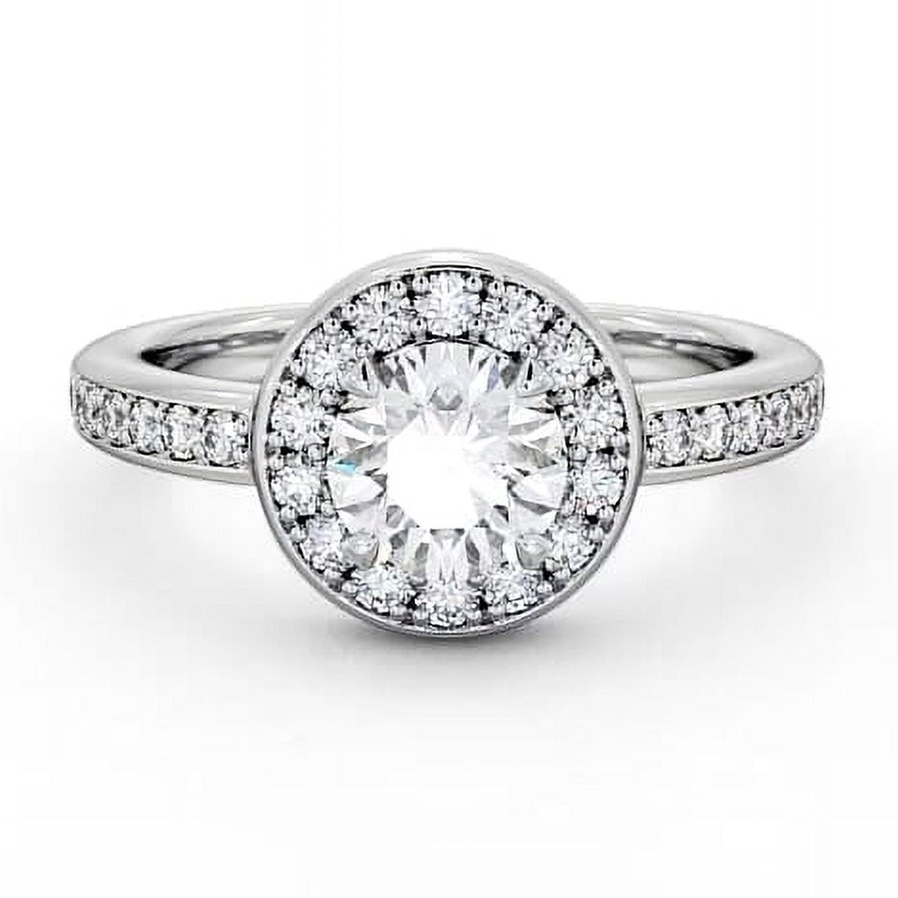 Ember Jewel 1.5 Ct Round Cut Lab Created Diamond Ring – 14K White Gold ...