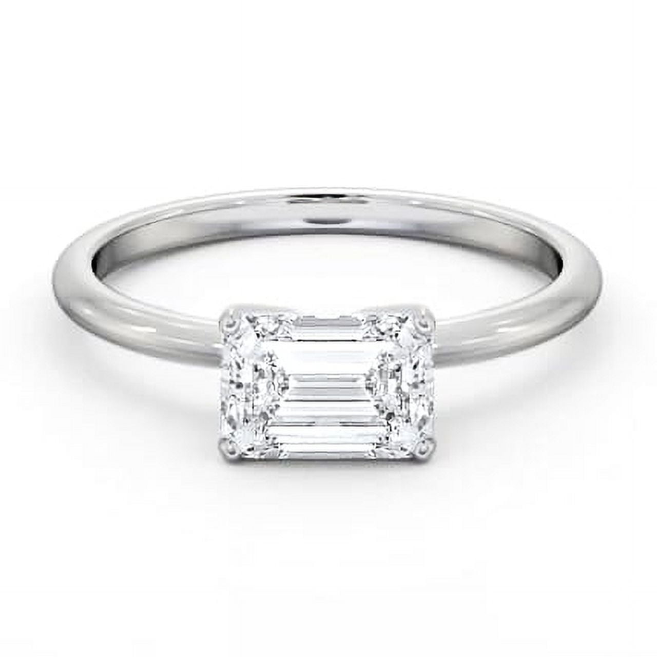 Ember Jewel 1.7 Ct Emerald Cut Lab Created Diamond Engagement Wedding ...