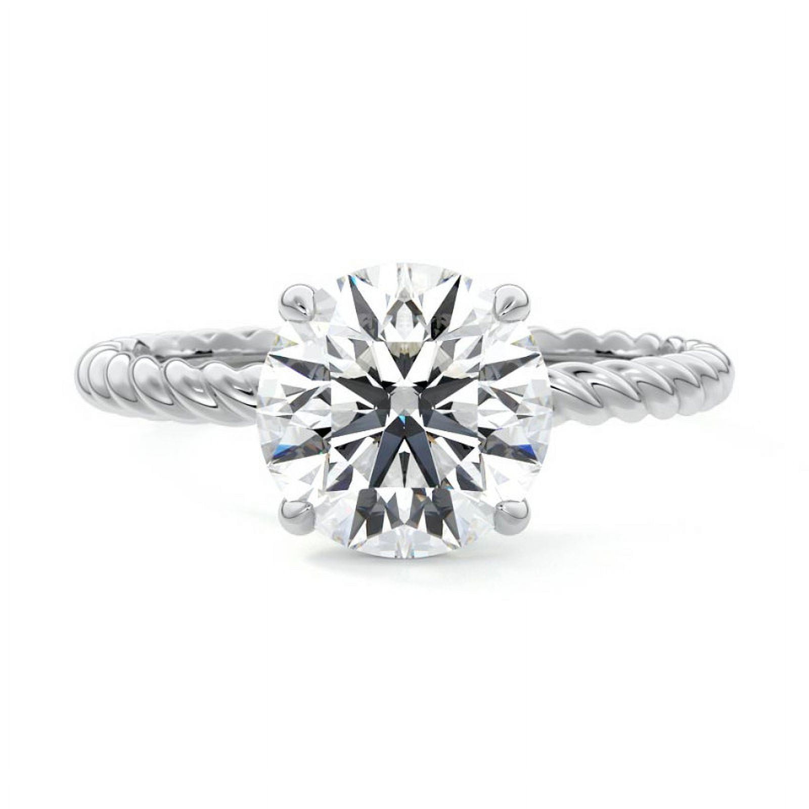 Ember Jewel 176 Ct Round Brilliant Cut Diamond Ring Crafted In 14k White Gold Plated