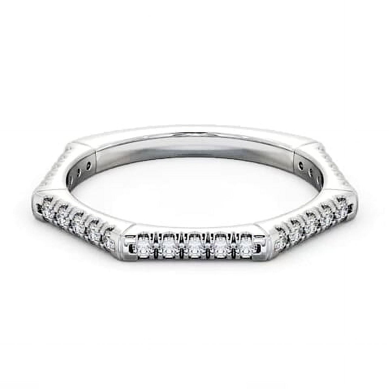 Ember Jewel 1.8 Ct Angular Eternity Engagement Ring - Lab Created Round ...