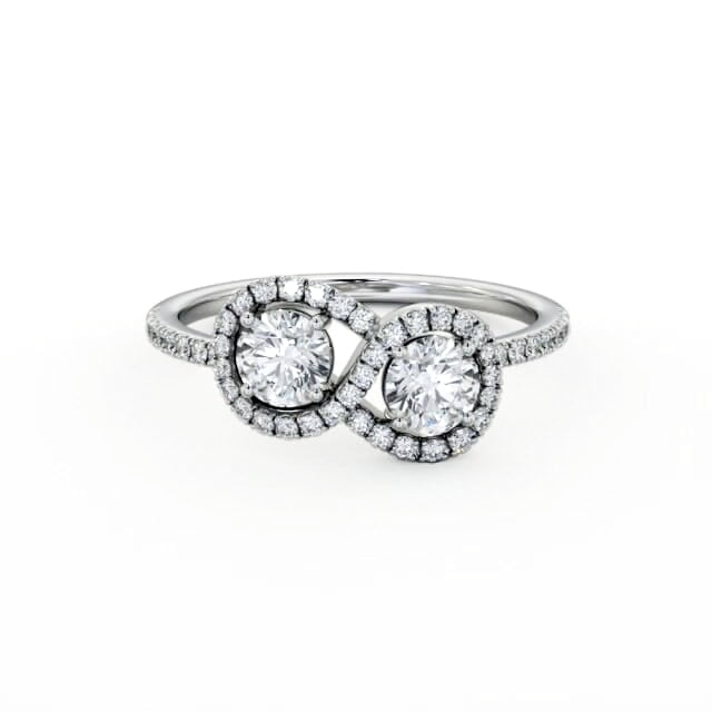 Ember Jewel 1.8 Ct Round Cut Engagement Wedding Diamond Ring - 2 Stone ...