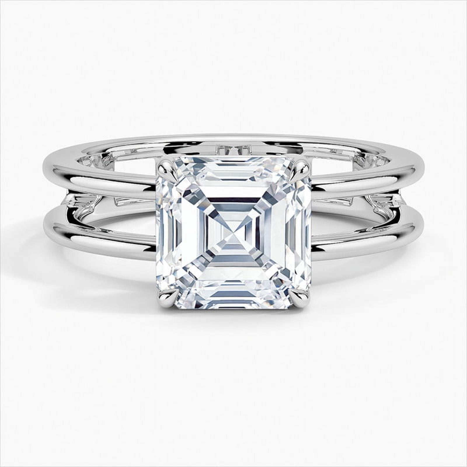 Ember Jewel 14K White Gold Over 1.94 Ct Asscher Cut Diamond Rings for ...
