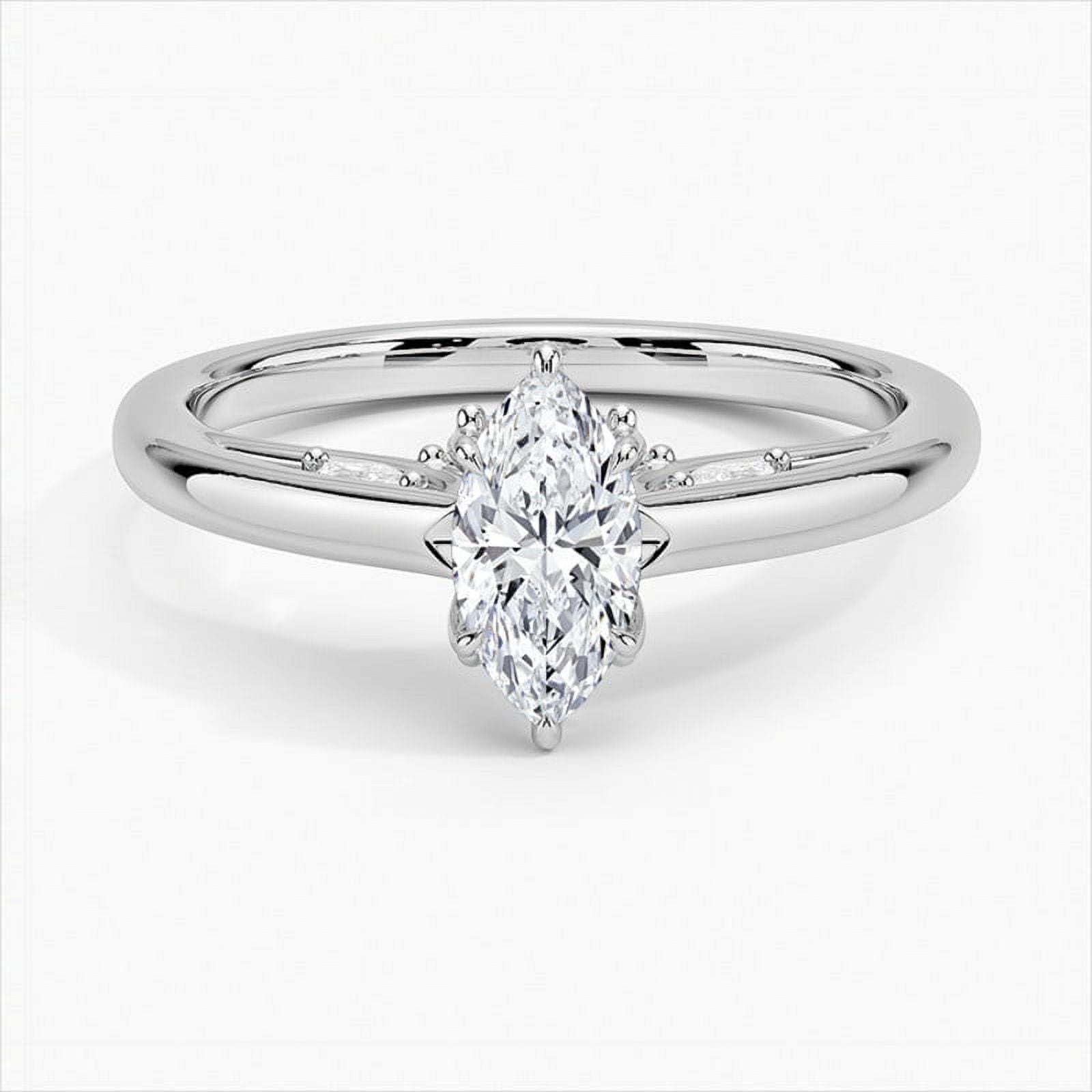 Ember Jewel 14K White Gold Plated 1.68 Ct Marquise Cut Excellent ...
