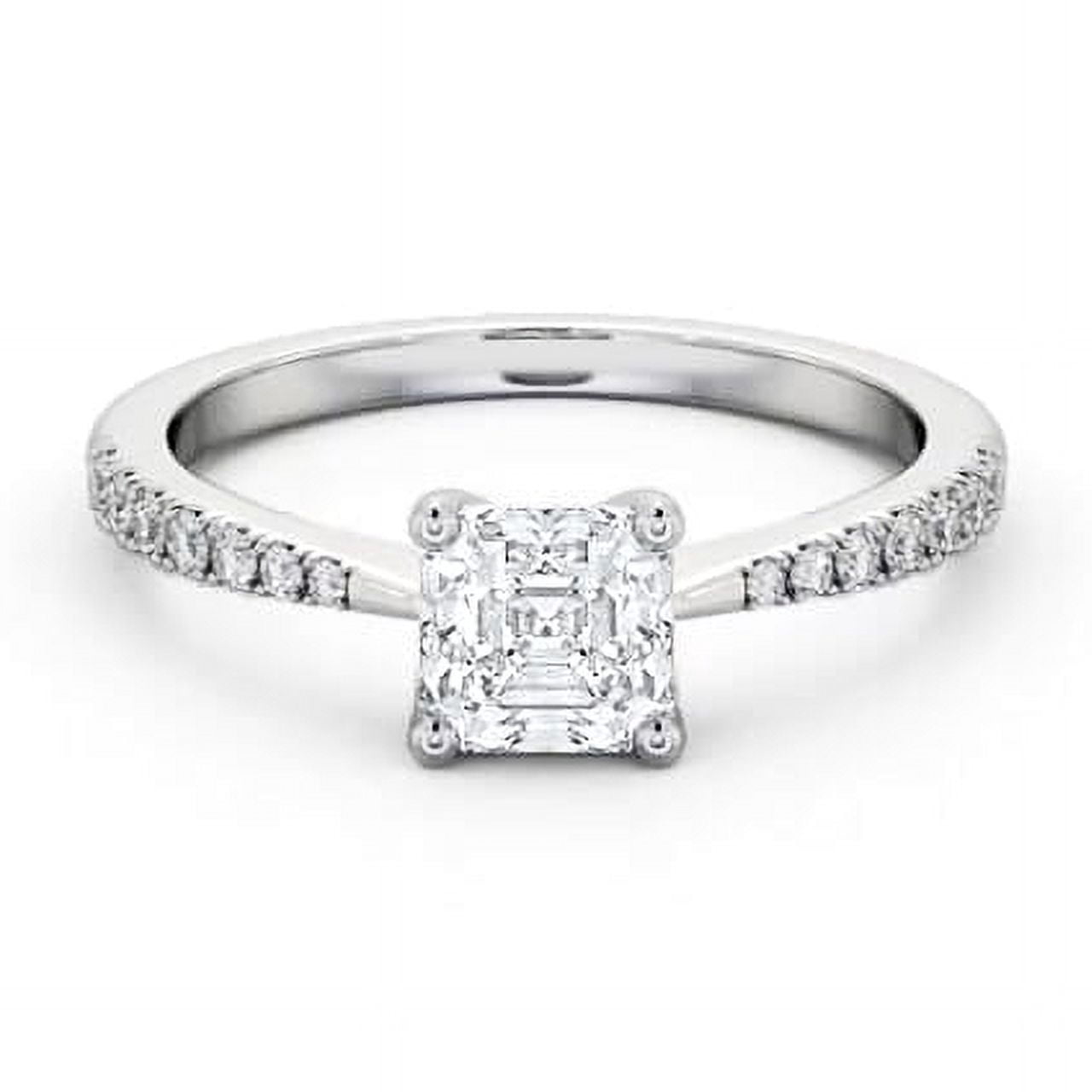 Ember Jewel 14K White Gold Plated 1.8 Ct Lab Created Diamond Ring ...