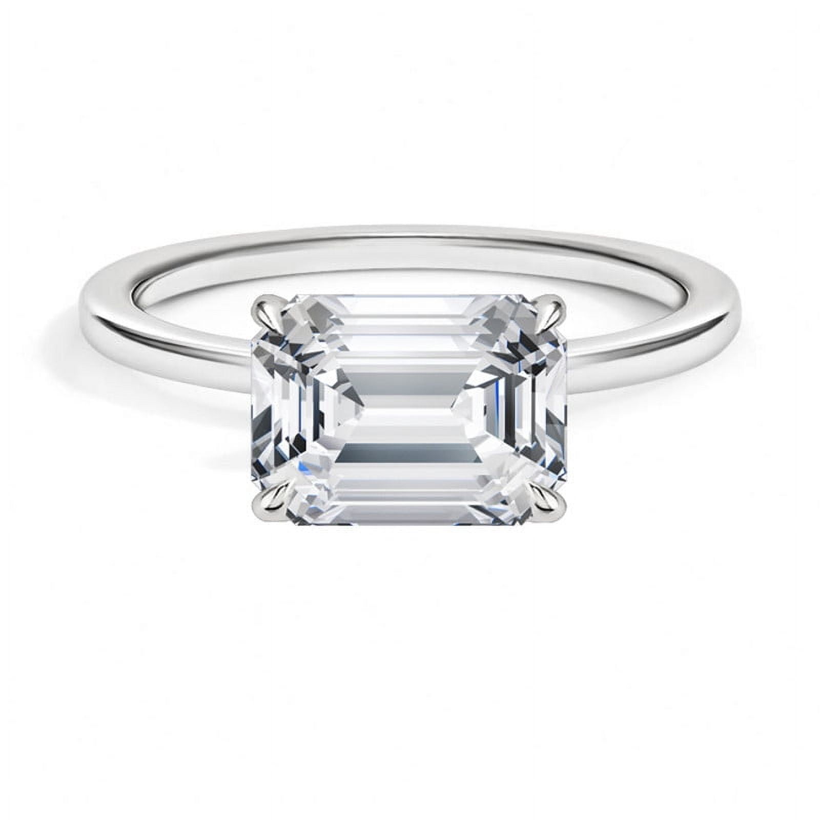Ember Jewel 14K White Gold Plated Engagement Ring - Beautiful 1.99 Ct ...