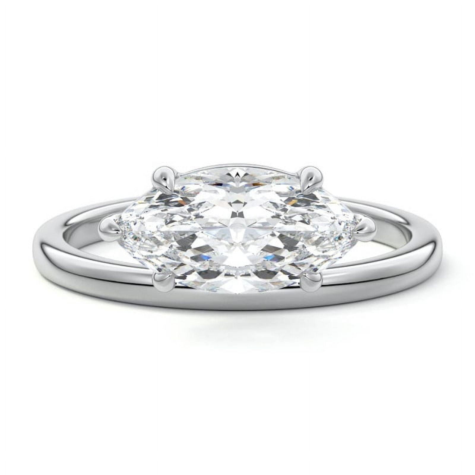 Ember Jewel 14K White Gold Plated Marquise Cut 1.95 Ct Excellent ...