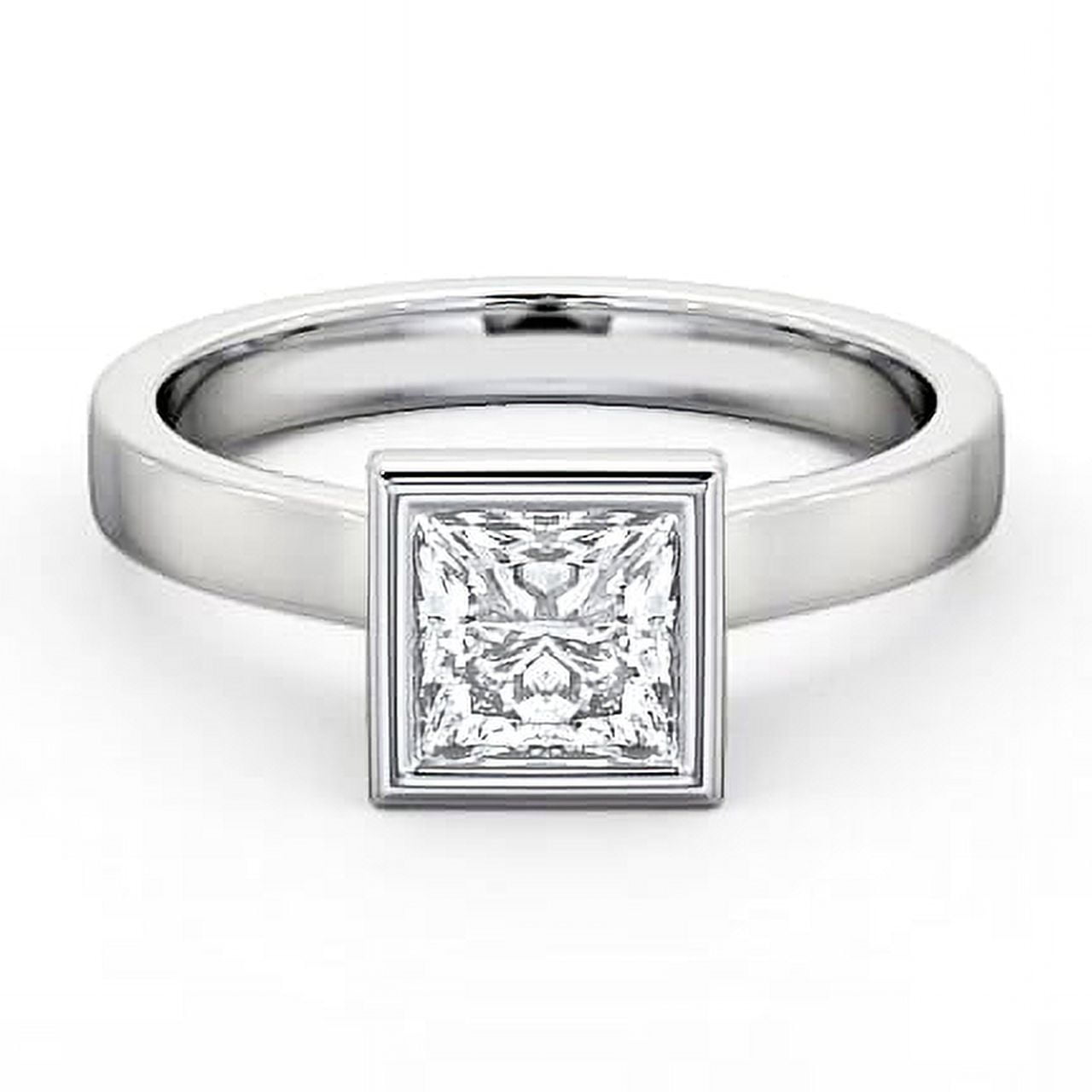 Ember Jewel 14K White Gold Plated Ring - 1.7 Ct Lab Created Diamond ...