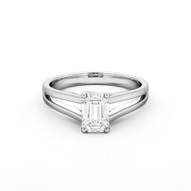 Ember Jewel 14K White Gold Plated Wedding Engagement Rising Split Shank ...