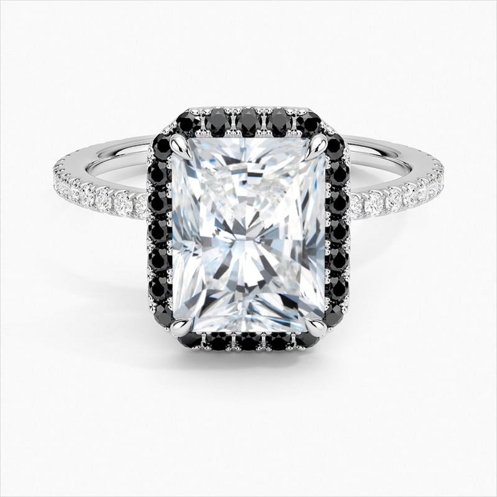 Ember Jewel 14k White Gold Plated 2.07 Ct VVS1/D Radiant Cut Diamond ...