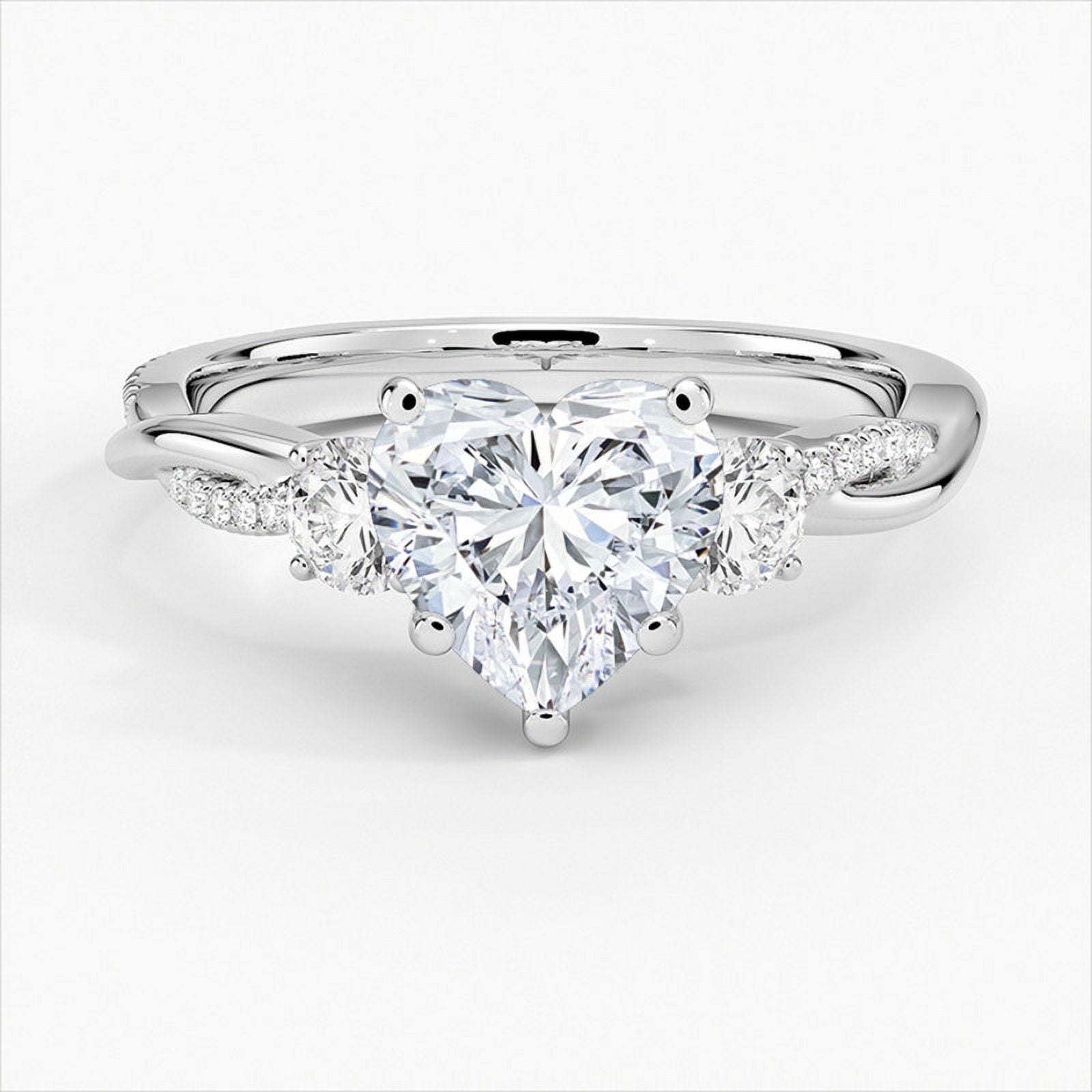 Ember Jewel 2.1 Ct Heart Cut Diamond Engagement Ring - Made from ...