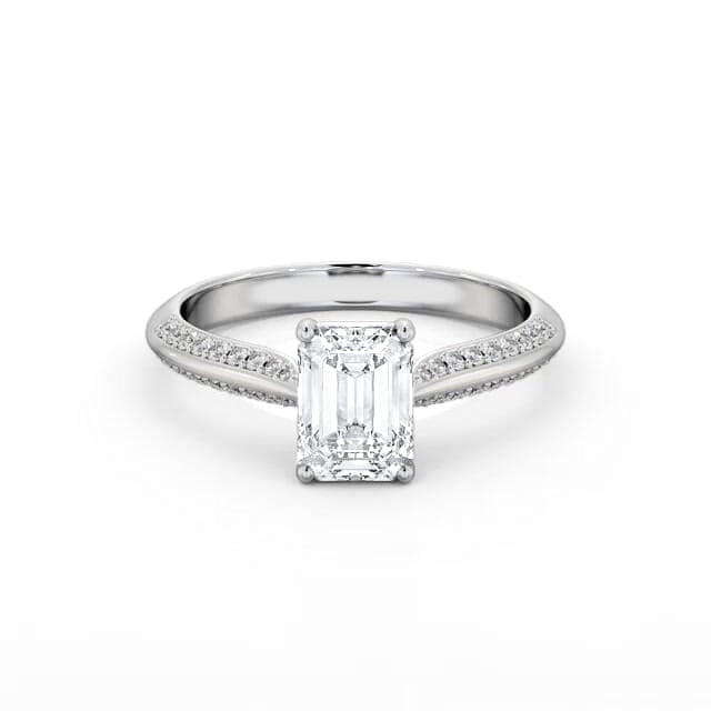 Ember Jewel 2.2 Ct Emerald Cut Lab Created Diamond Ring for Women ...