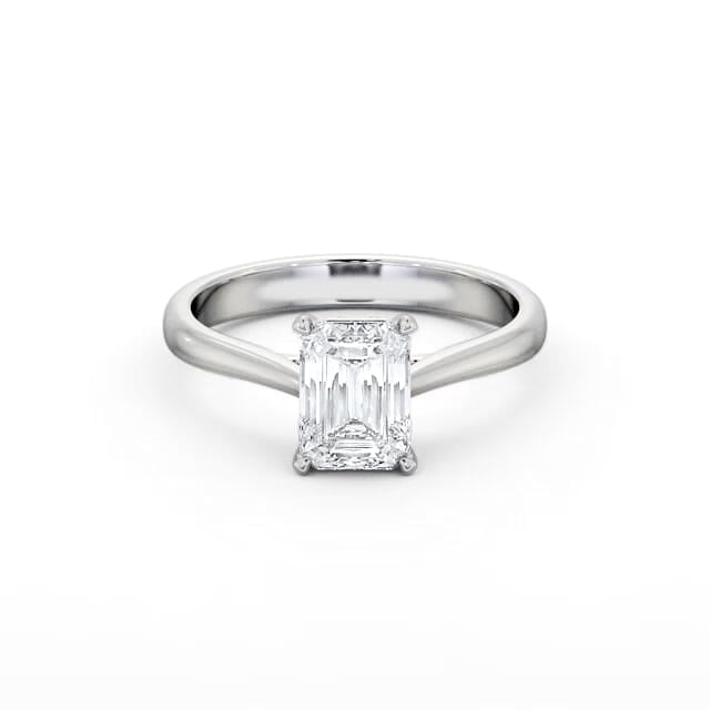 Ember Jewel 2.3 Ct Emerald Cut Diamond Ring - 14K White Gold Plated ...