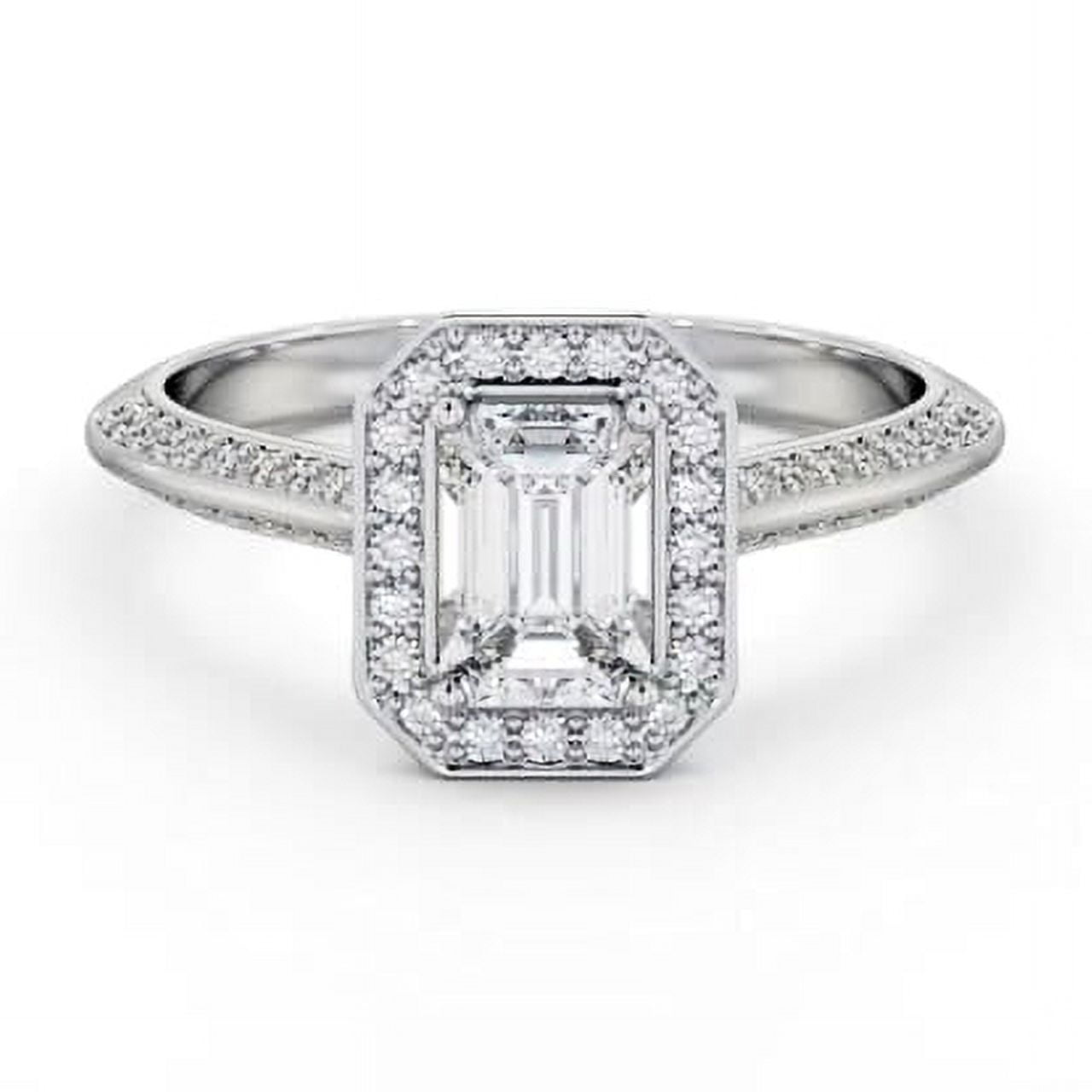 Ember Jewel 2.3 Ct Emerald Cut Lab Created Diamond Ring - Solitaire ...