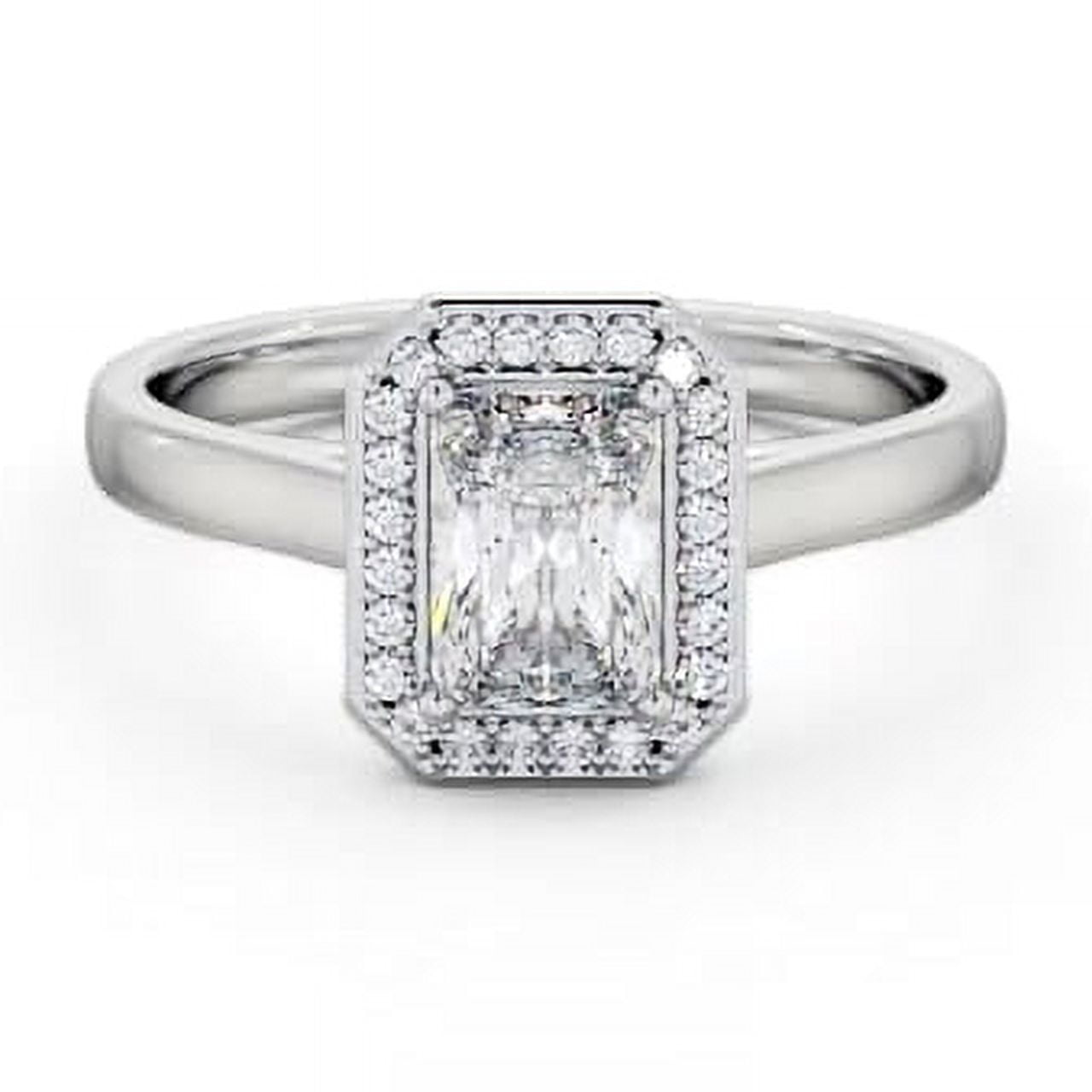 Ember Jewel 2.4 Ct Radiant Cut Lab Created Diamond Engagement Ring ...