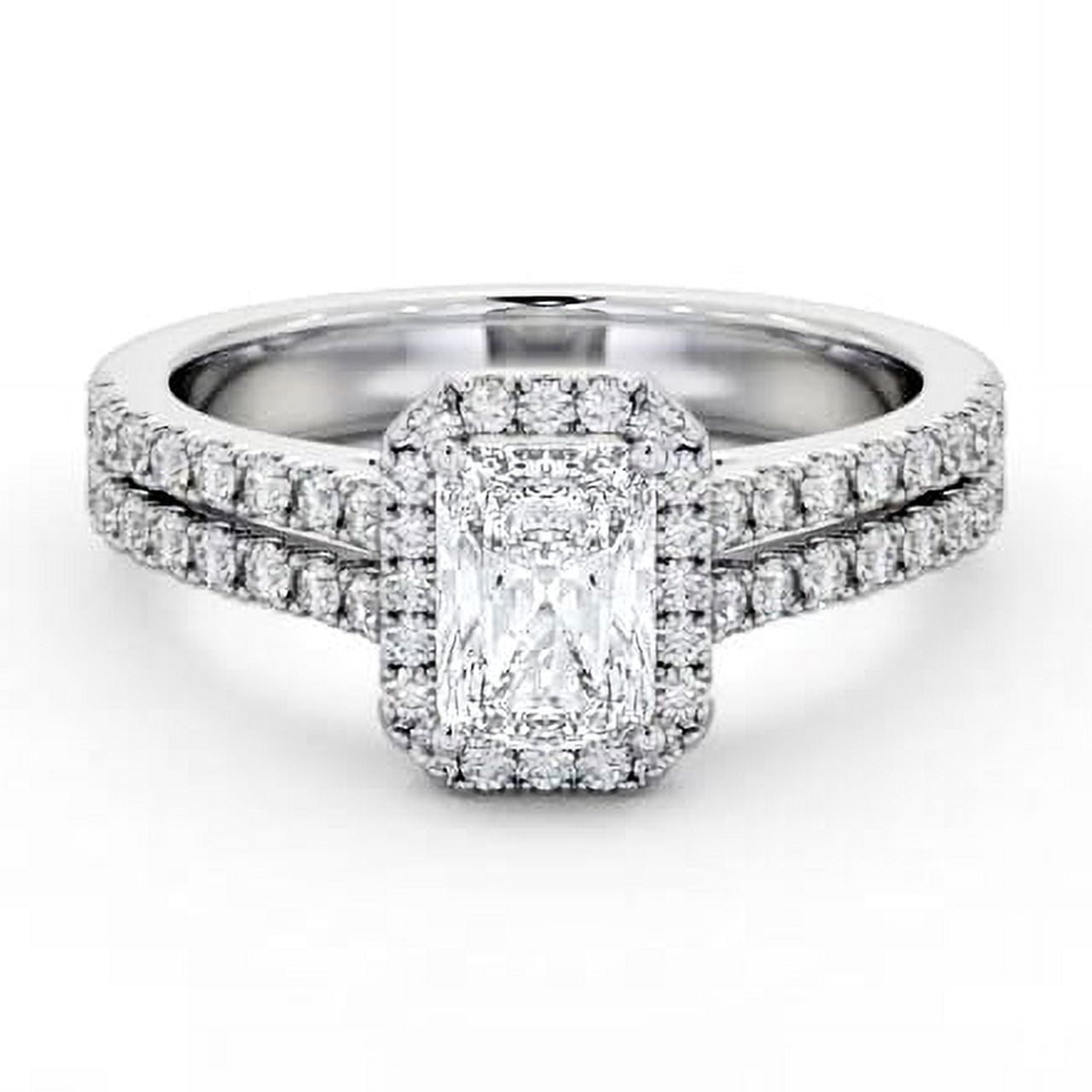 Ember Jewel 2.4 Ct Radiant Cut Lab Created Simulated Diamond Ring ...