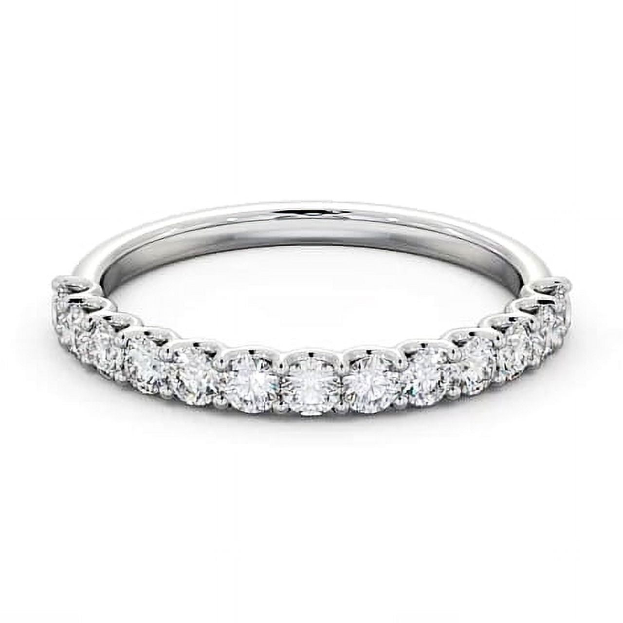 Ember Jewel 2 Ct Half Eternity Engagement Ring - Round Cut Lab Created ...