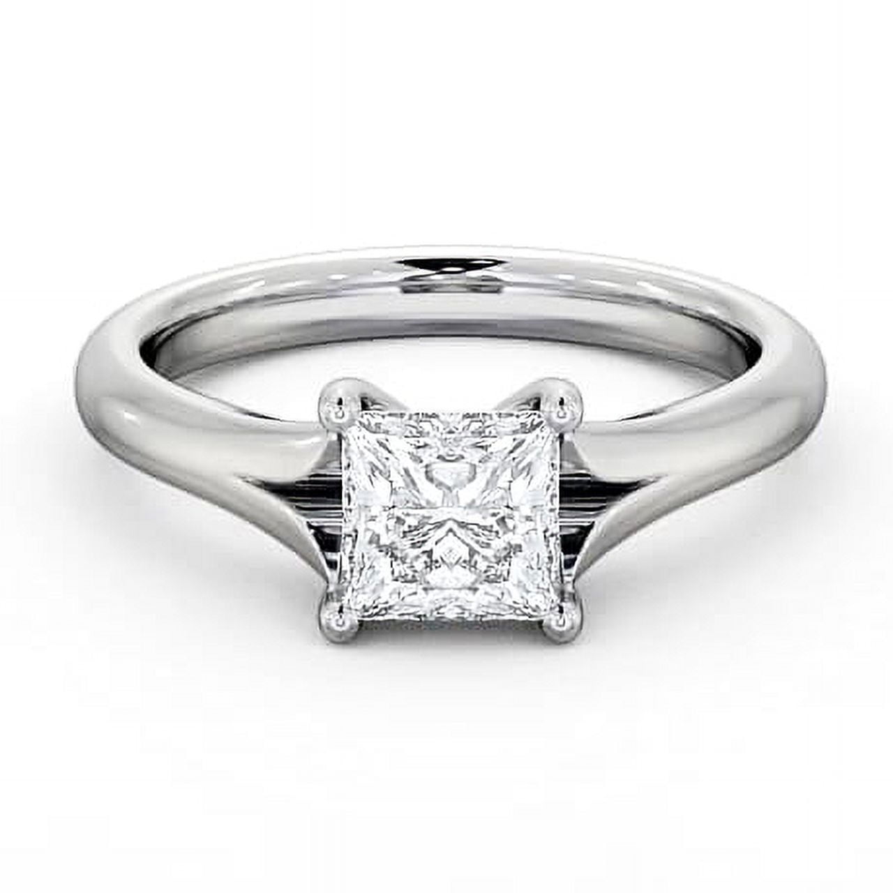 Ember Jewel 2 Ct Princess Cut Lab Created Diamond Solitaire Ring - 14K ...
