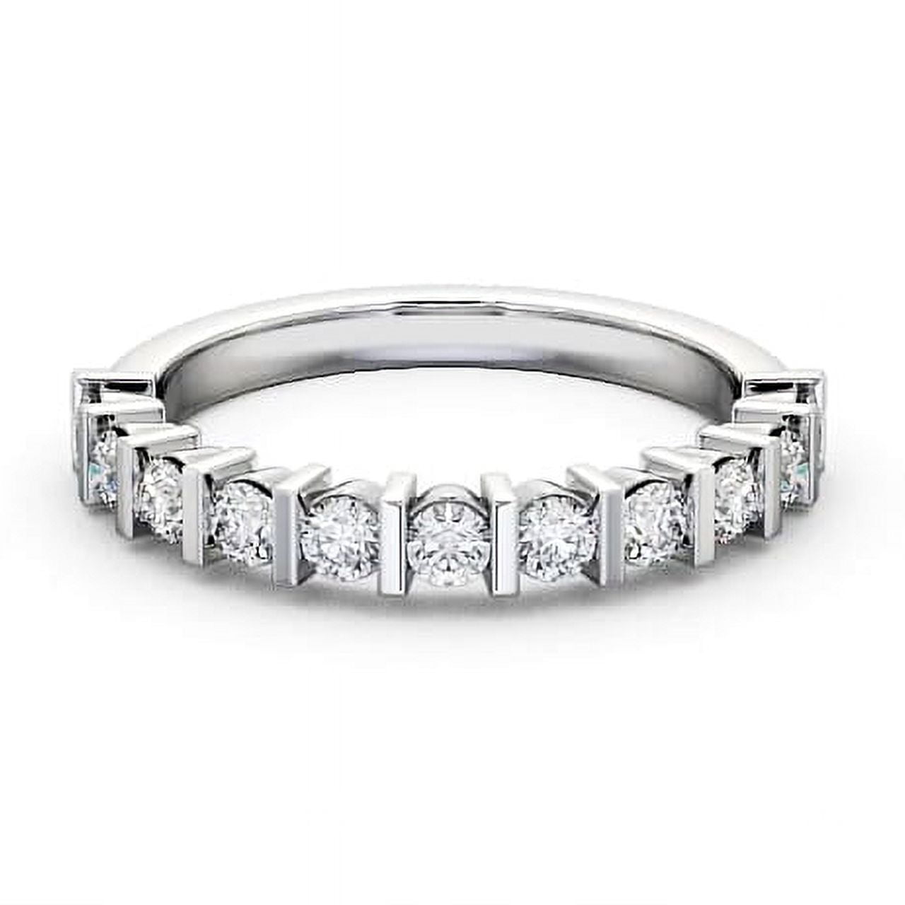 Ember Jewel 3 Ct Round Lab Created Diamond Eternity Ring - Half Moon ...
