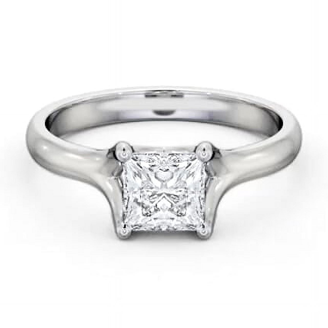 Ember Jewel Lab Created 1.8 Ct Princess Cut Diamond Ring - Criss Cross ...