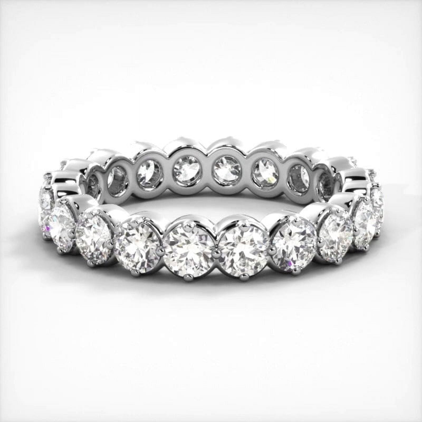 Ember Jewelry 1.07 Ct Brilliant Round Cut Moissanite Rings - 14K White ...
