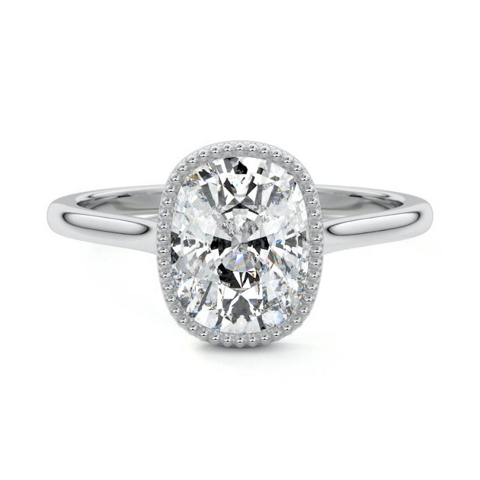 Ember Jewelry 1.86 Ct Moissanite Wedding Ring - Cushion Cut in 14K ...