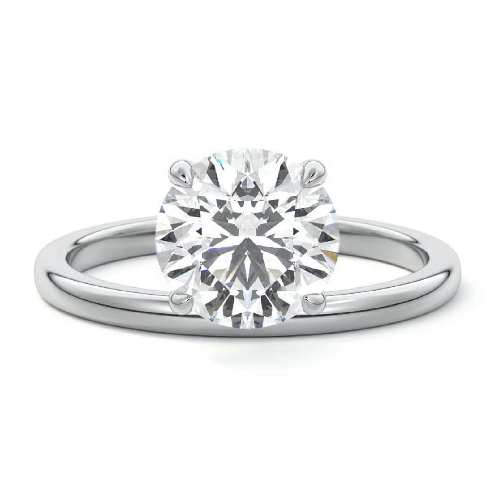 Ember Jewelry 14K White Gold Plated 1.86 Ct Round Brilliant Cut ...