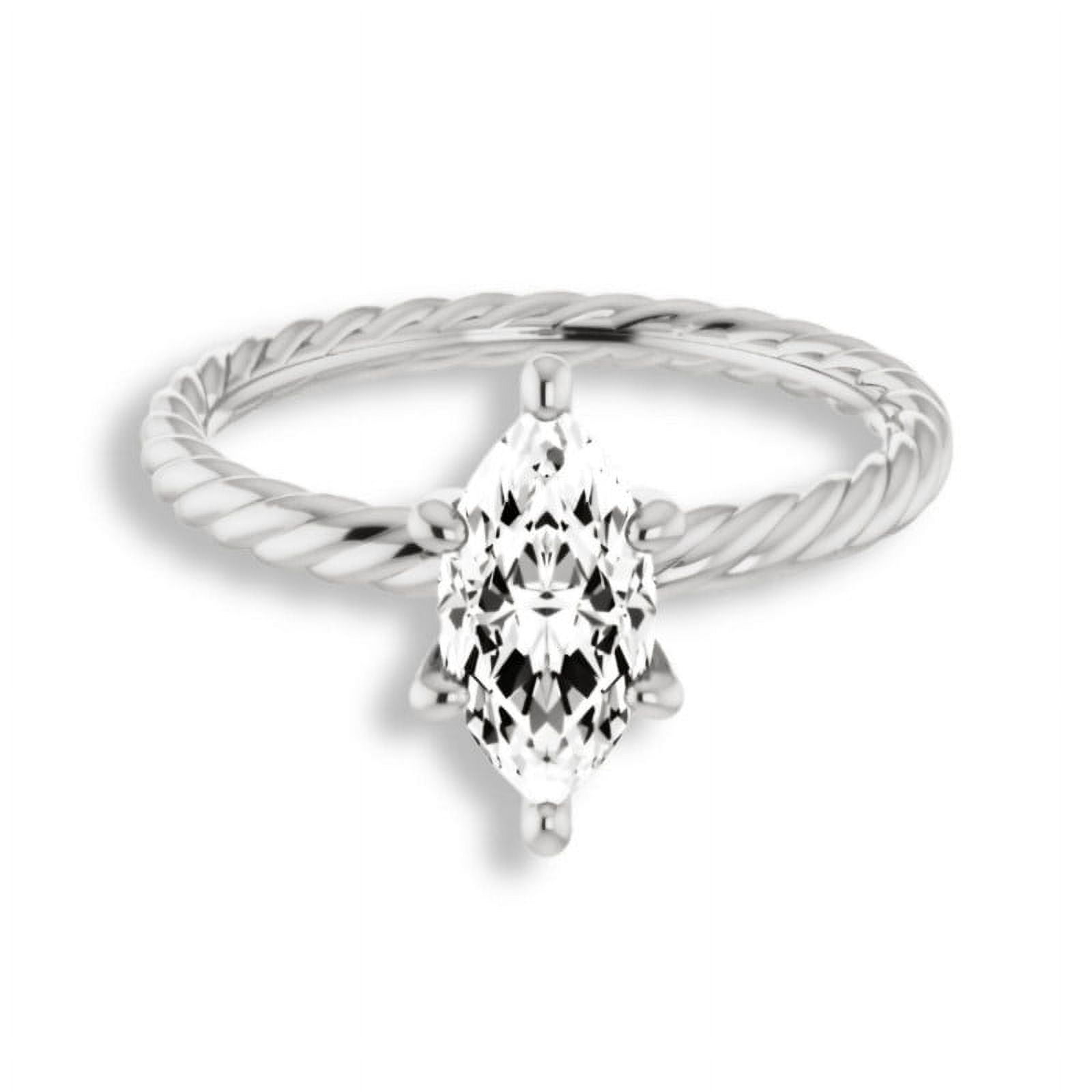 Ember Jewelry 2.06 Ct VVS1 Marquise Cut Moissanite Engagement Ring ...