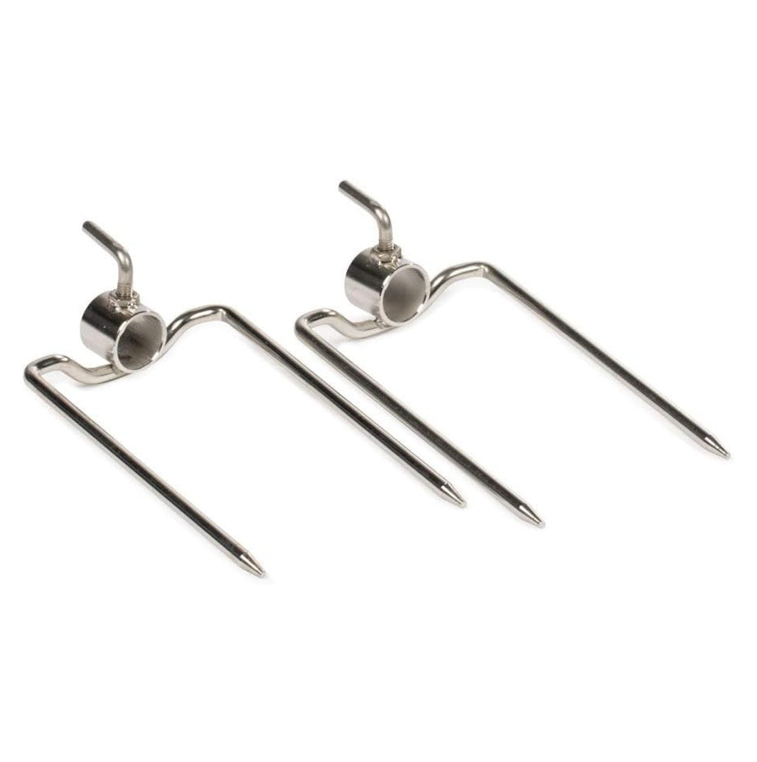 & Ember Pair Dual Prong BBQ Rotisserie Forks Fit 1" Round Rotisserie ...