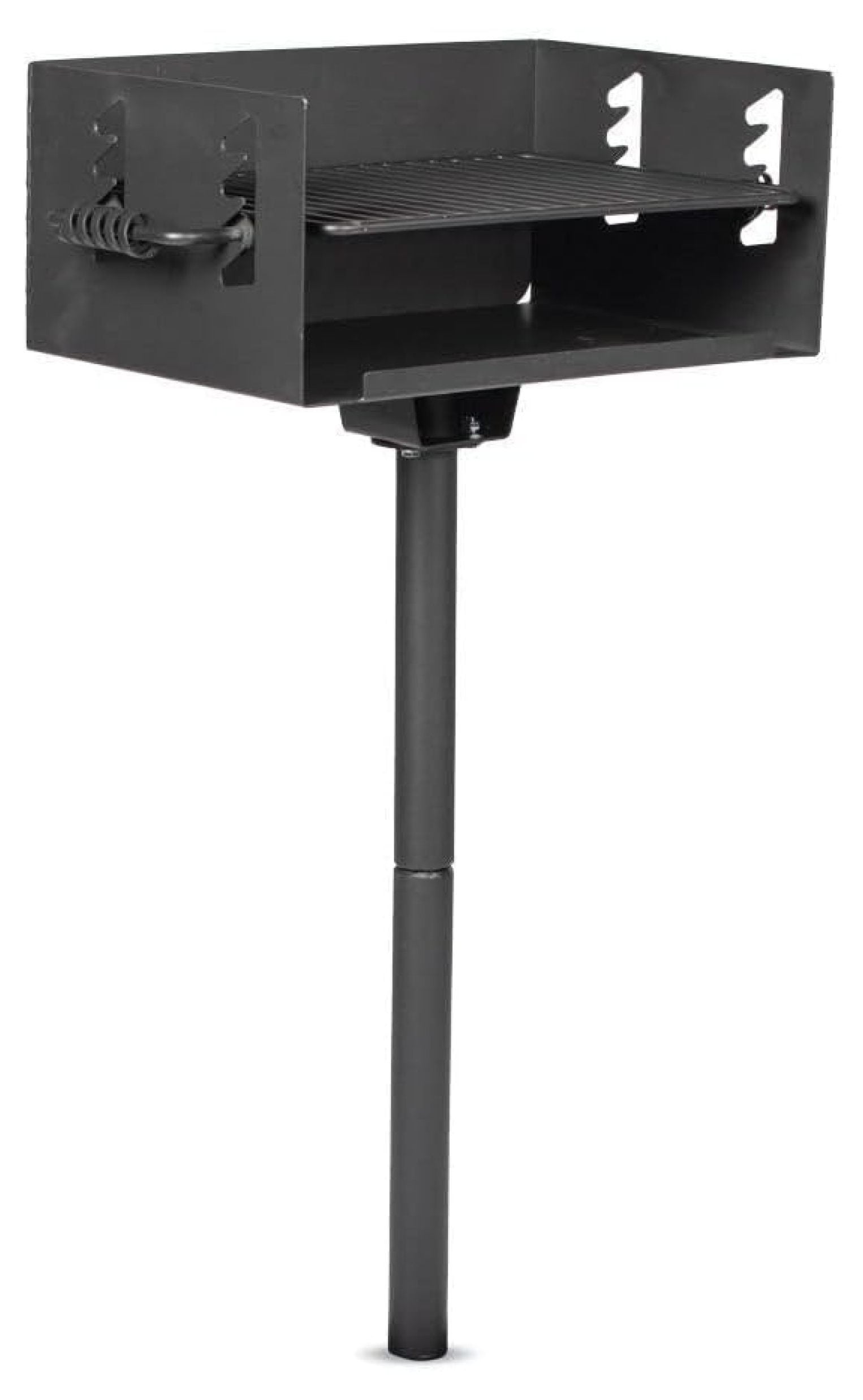 & Ember Park-Style Grill, 384 Sq. In Jumbo Charcoal Grill, Single Post ...