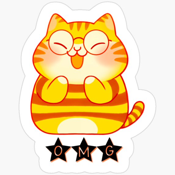 Ember Shocktail - Omg Sticker Phone Decal Water Bottle Stickers Car ...