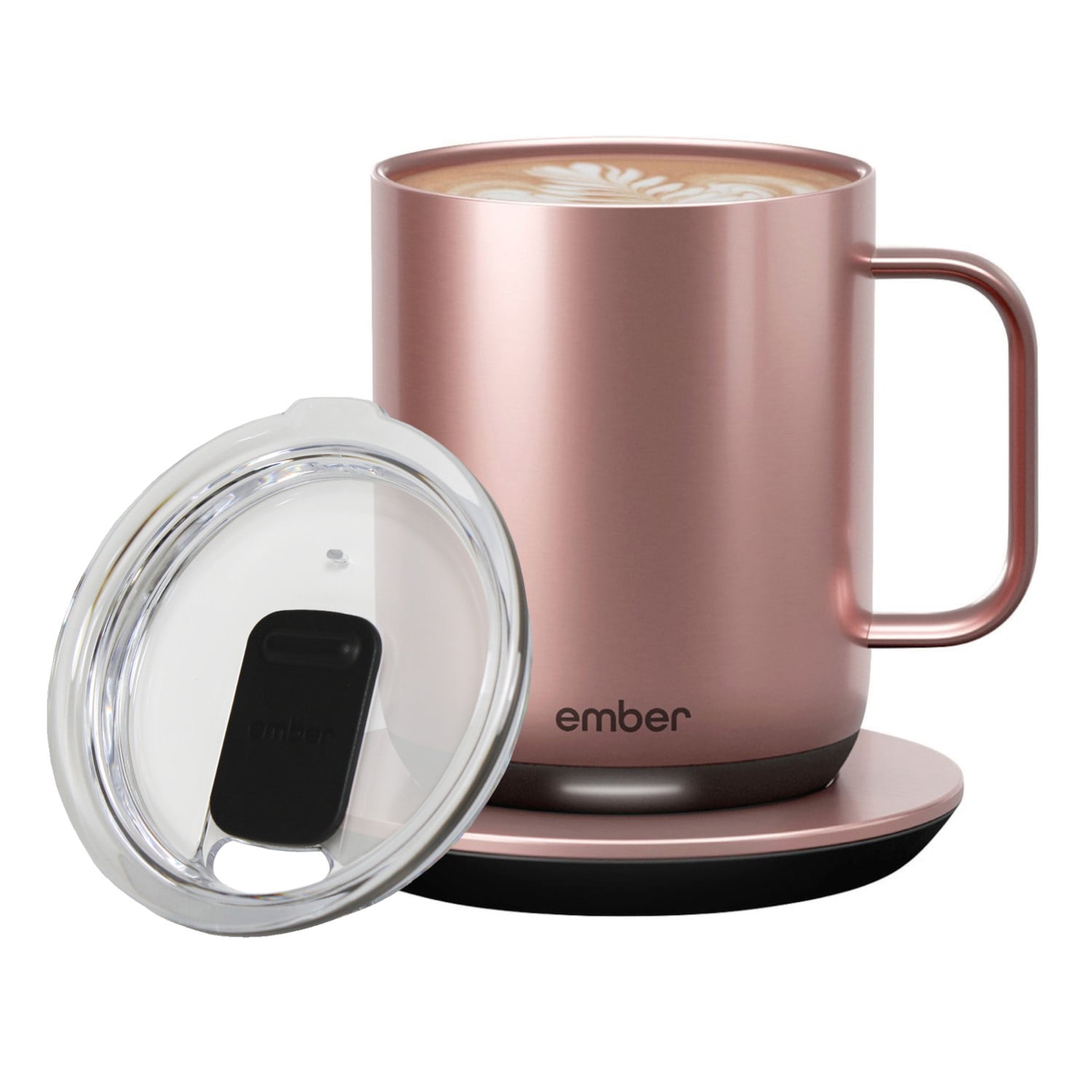 Ember Temperature Control Smart Mug 2, 10 oz, Rose Gold, 1.5-hr Battery ...