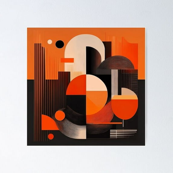 Ember Tint 7 Poster Wall Art, Modern Wall Decor For Living Room Bedroom, 30x30 UNFRAMED ...