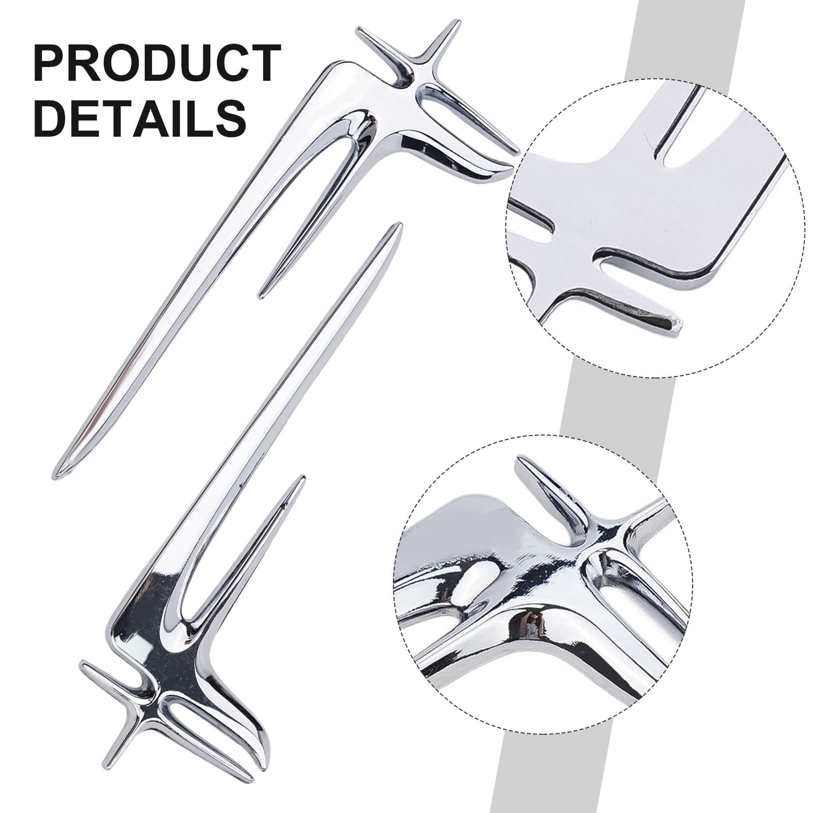 Emblem Badge Decal Sticker Metal Silver Stable 137Mm X 48Mm 3D Car ...