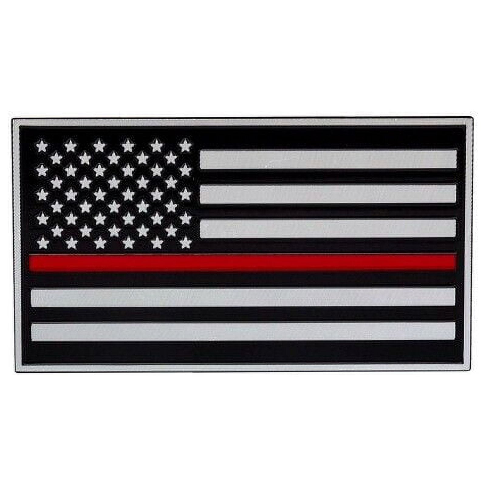 Emblem Badge Decal Sticker USA American Flag First Responder Thin Red ...
