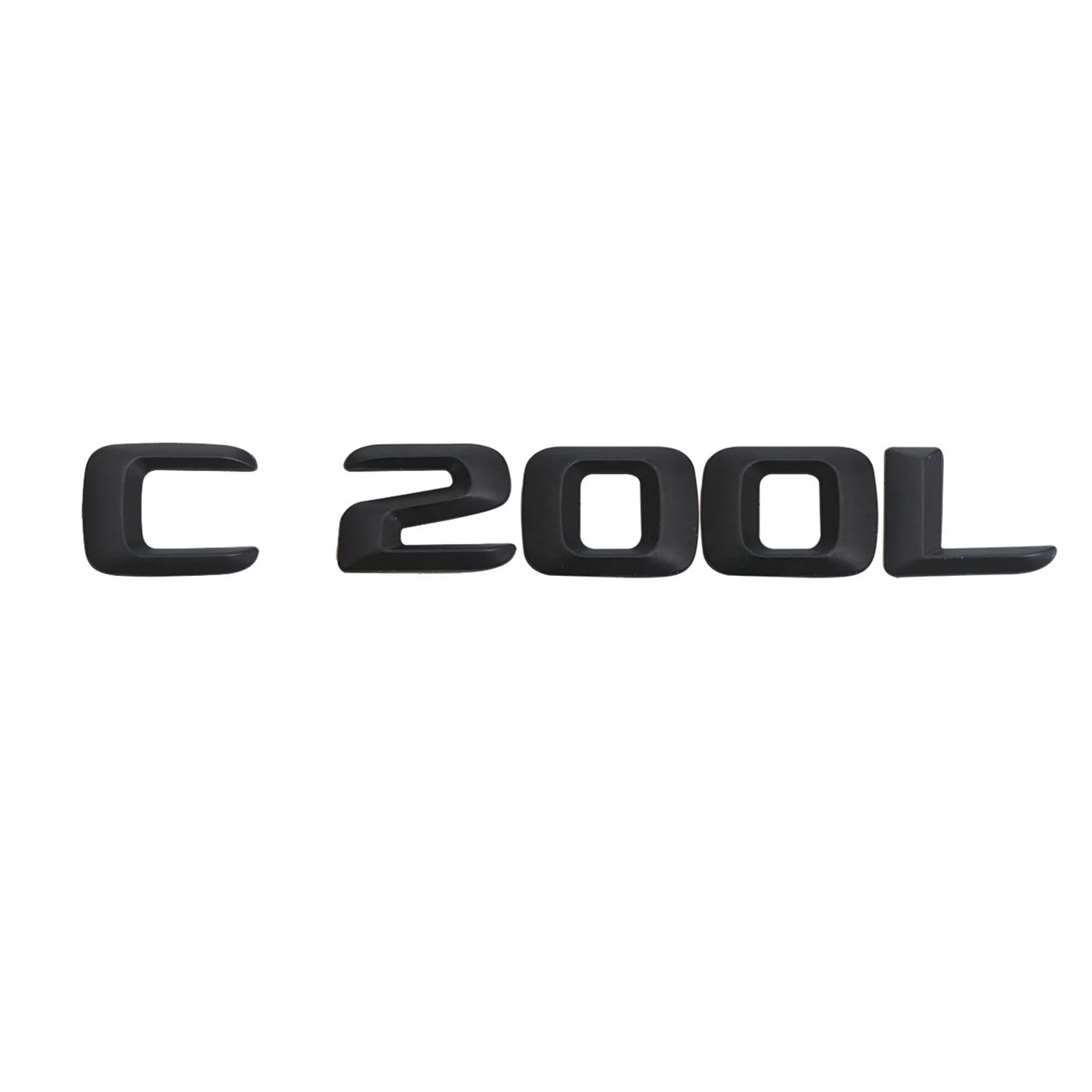 Emblem Badge Matt Black Decal Trunk Rear ABS for C220L C300L Car ...