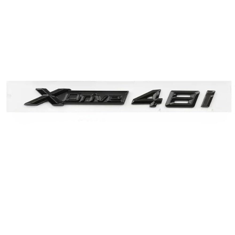 Emblem Black Chrome Car Badge - Trunk Logo Replacement for X-Series ...