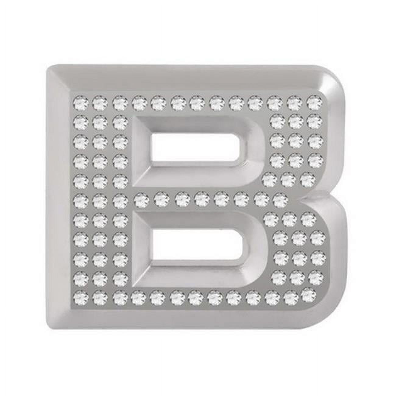 Emblem Bling Chrome Letter B - Walmart.com