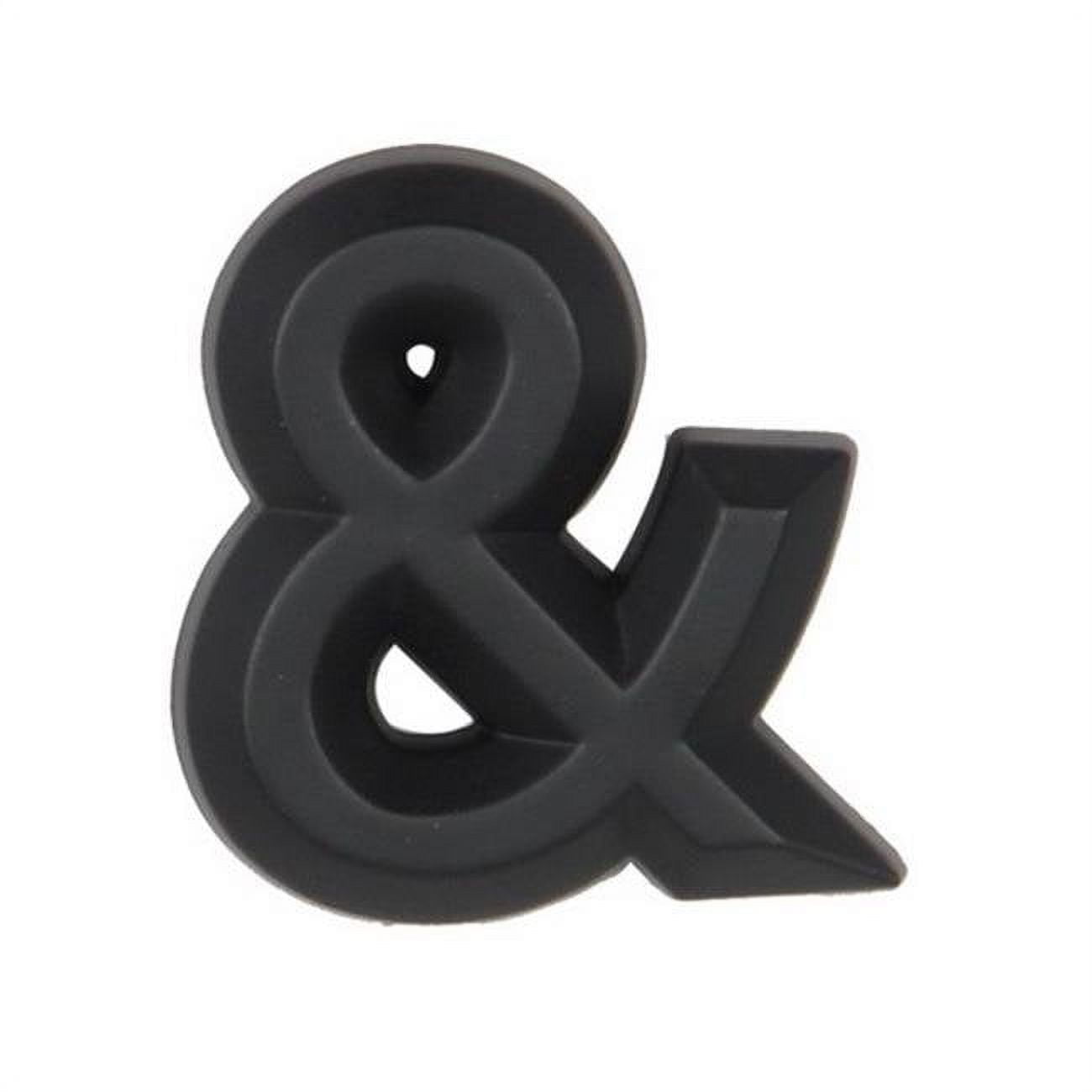 Emblem Matte Black Letter & - Matte Black - Walmart.com