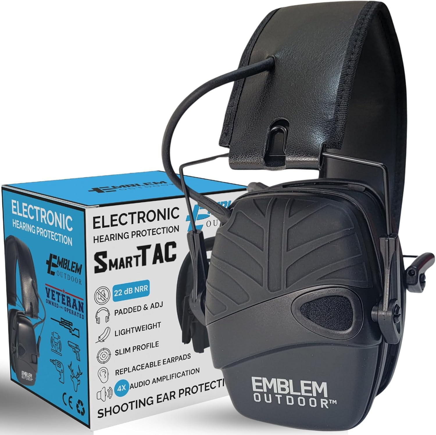 Emblem OD SmartTAC Electronic Shooting Ear Protection | Active Hearing ...