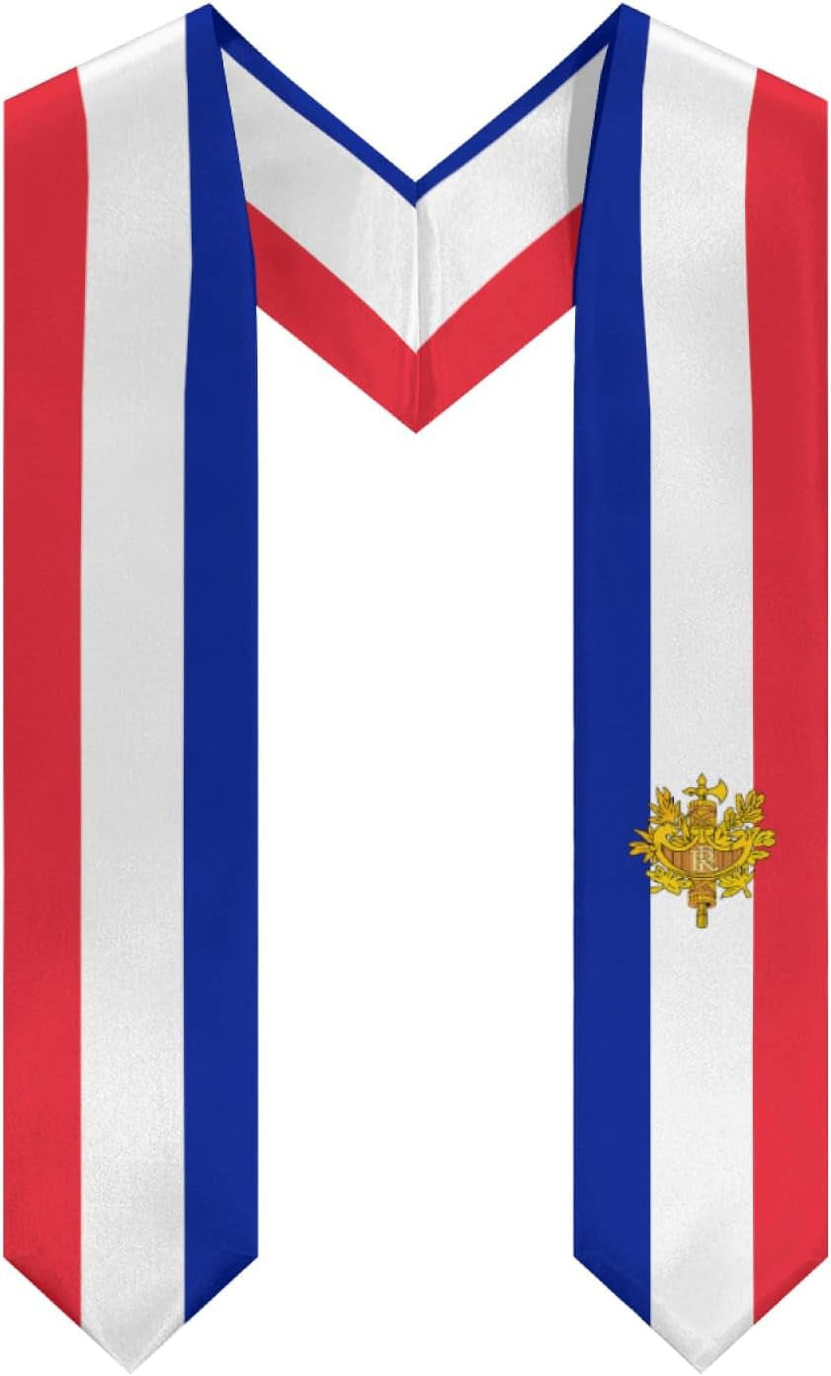 Emblem of France Graduation Stole Shawl Sash Honor For Study Aboard ...