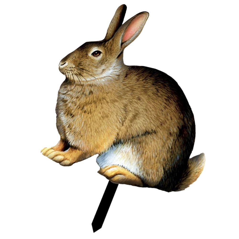 Garden Bunny Stake Acrylic Rabbit Sign 1 Set Decorative Sculpture ...