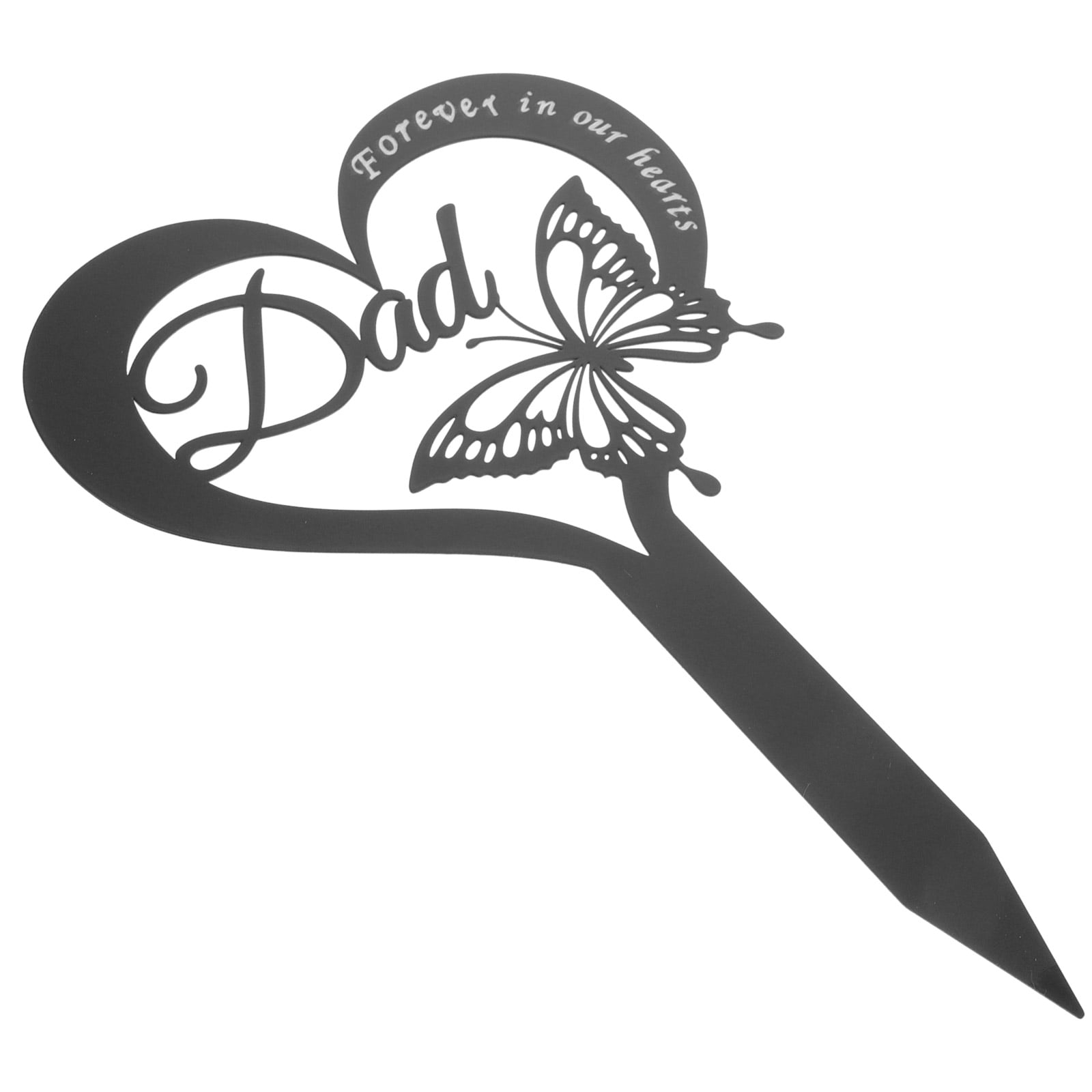 Emblems Decor Sematary Graveyard Memorial Heart Shaped Stake ...
