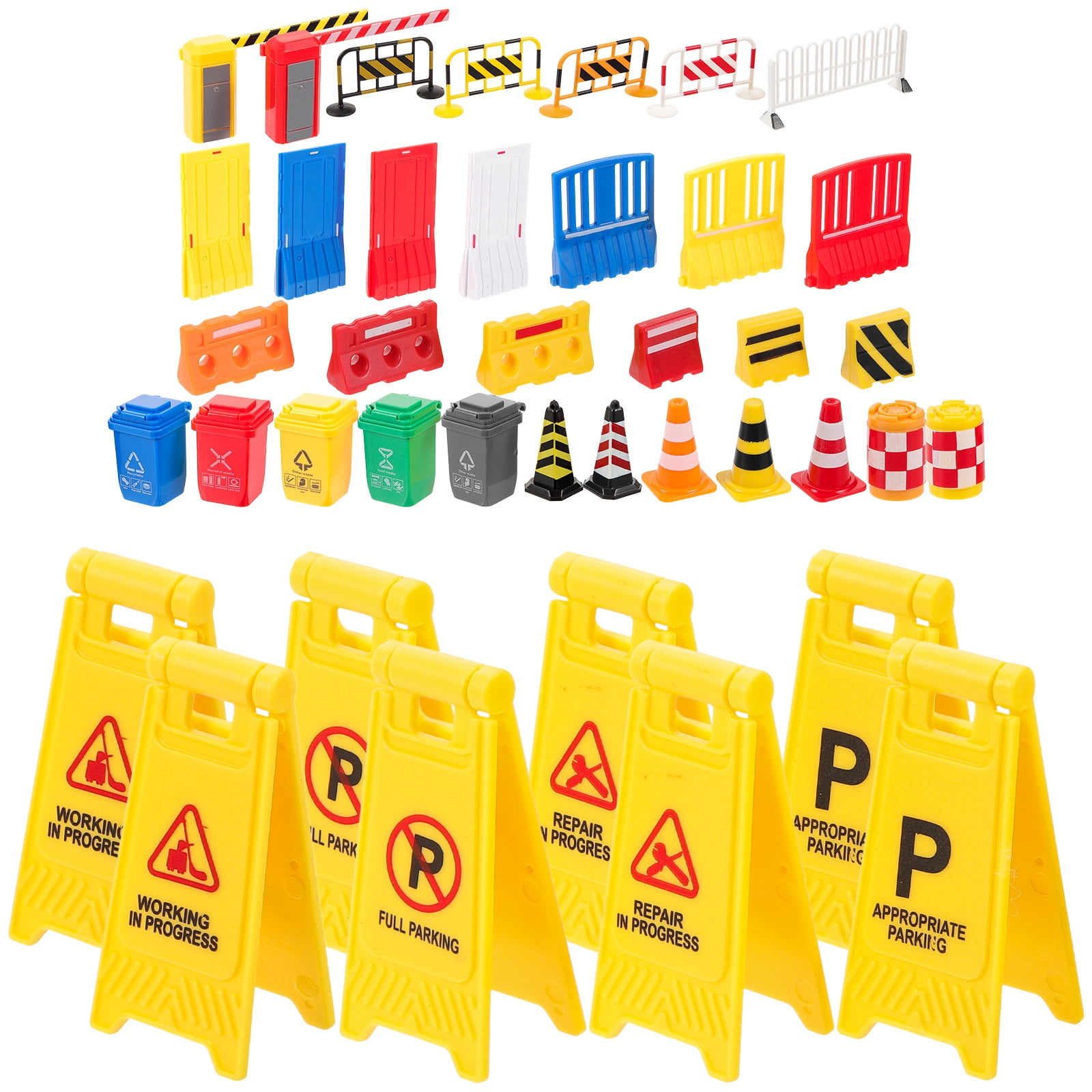 Emblems Models Kids Toy Pretend Play Toys Mini Road Signs Toy Road Sign ...