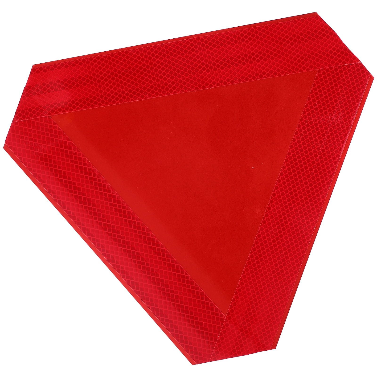 Emblems Red Color The Red Reflective Triangle Slow Speed Safety Sign ...