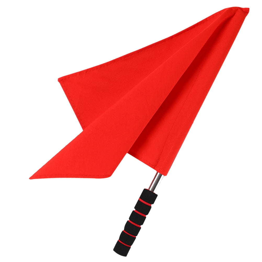 Emblems Truning Red Referee Flag Fan Cheering Flags Hand Waving Flag ...