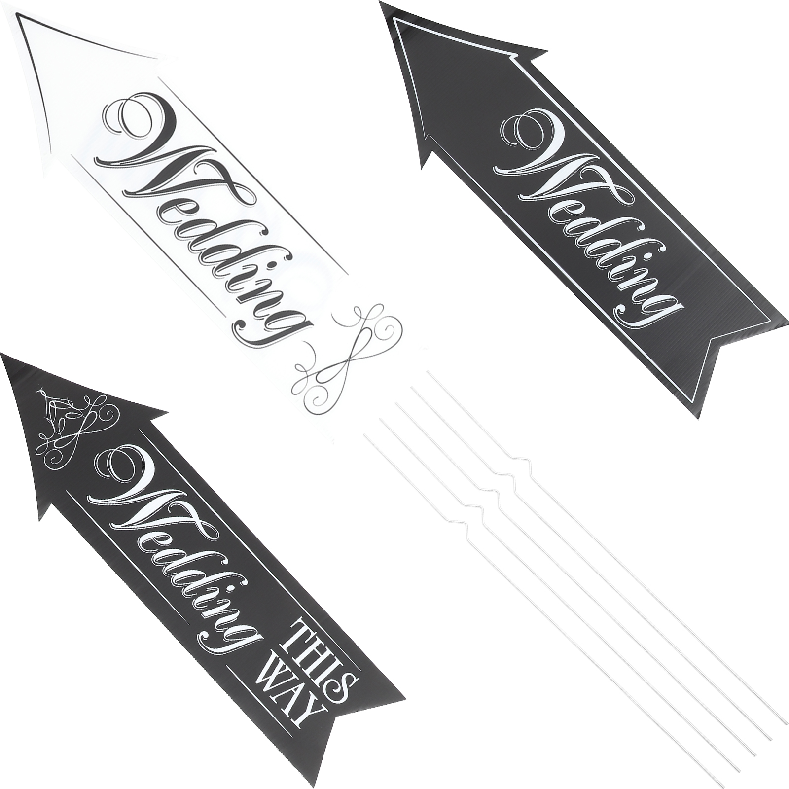 Emblems Wedding Sign Ceremony Decorations Street Insert Card - Walmart.com