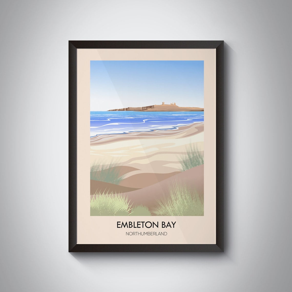 Embleton Bay Poster, Northumberland, Newton-By-The-Sea, Craster ...
