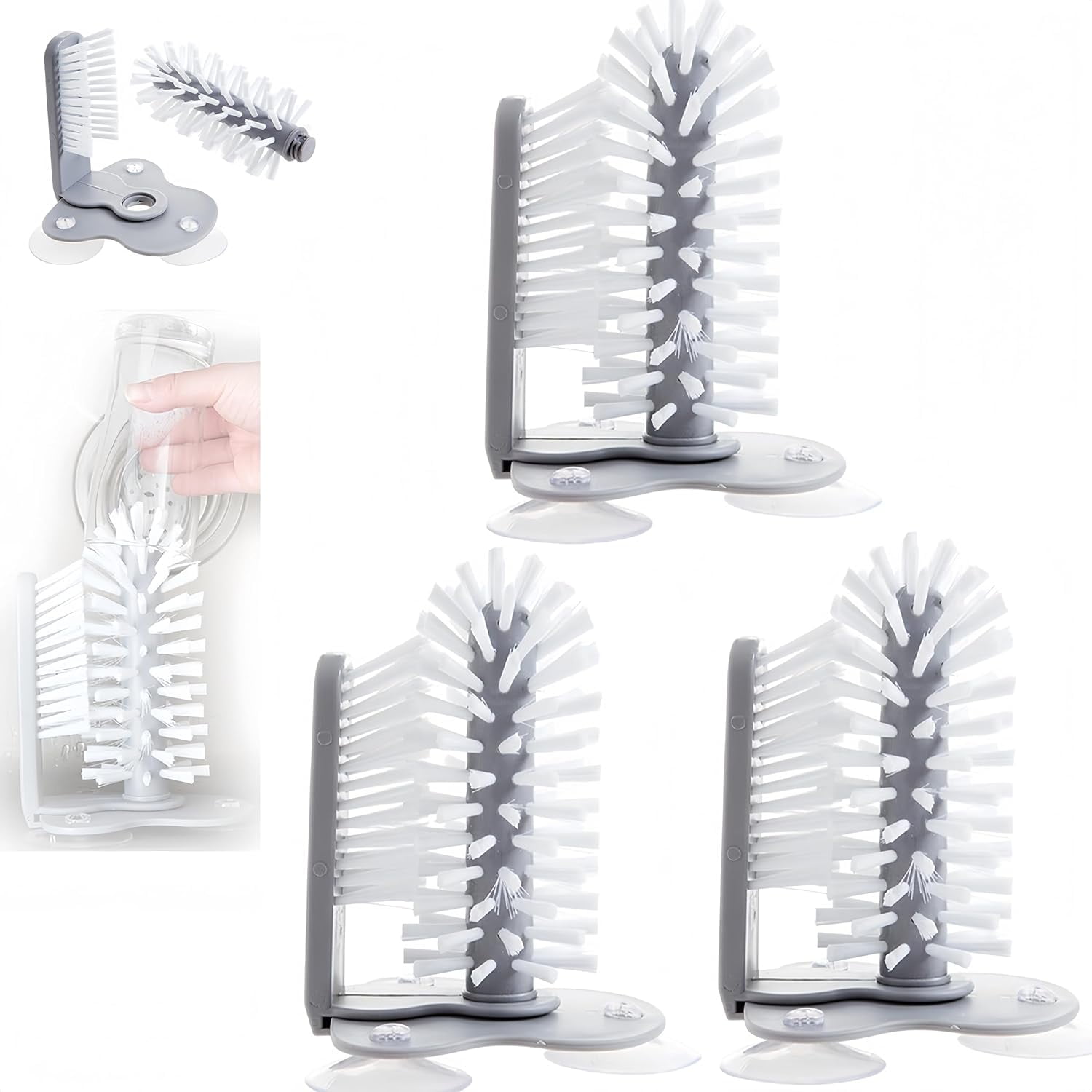 Emboadlie Double-Sided Cup Cleaner - Lazy Double Sided Glass and Cup ...